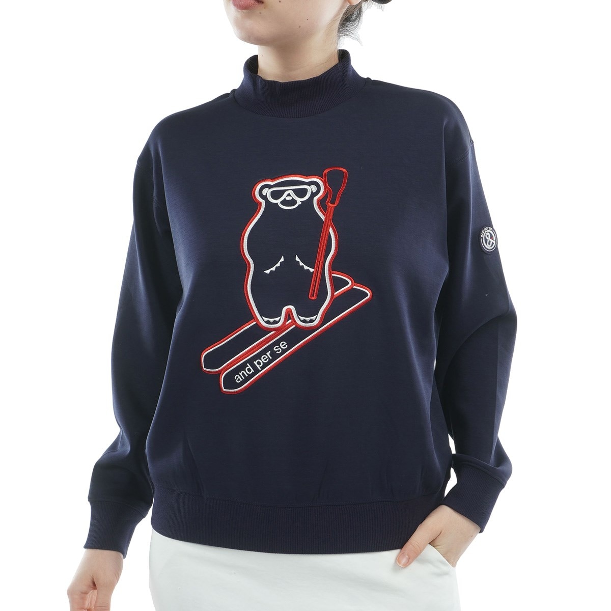 アンパスィ　and per se　ストレッチ 裏起毛 マシュマロスウェット トレーナー　レディス ストレッチ 裏起毛 マシュマロスウェット トレーナー レディス(中間着