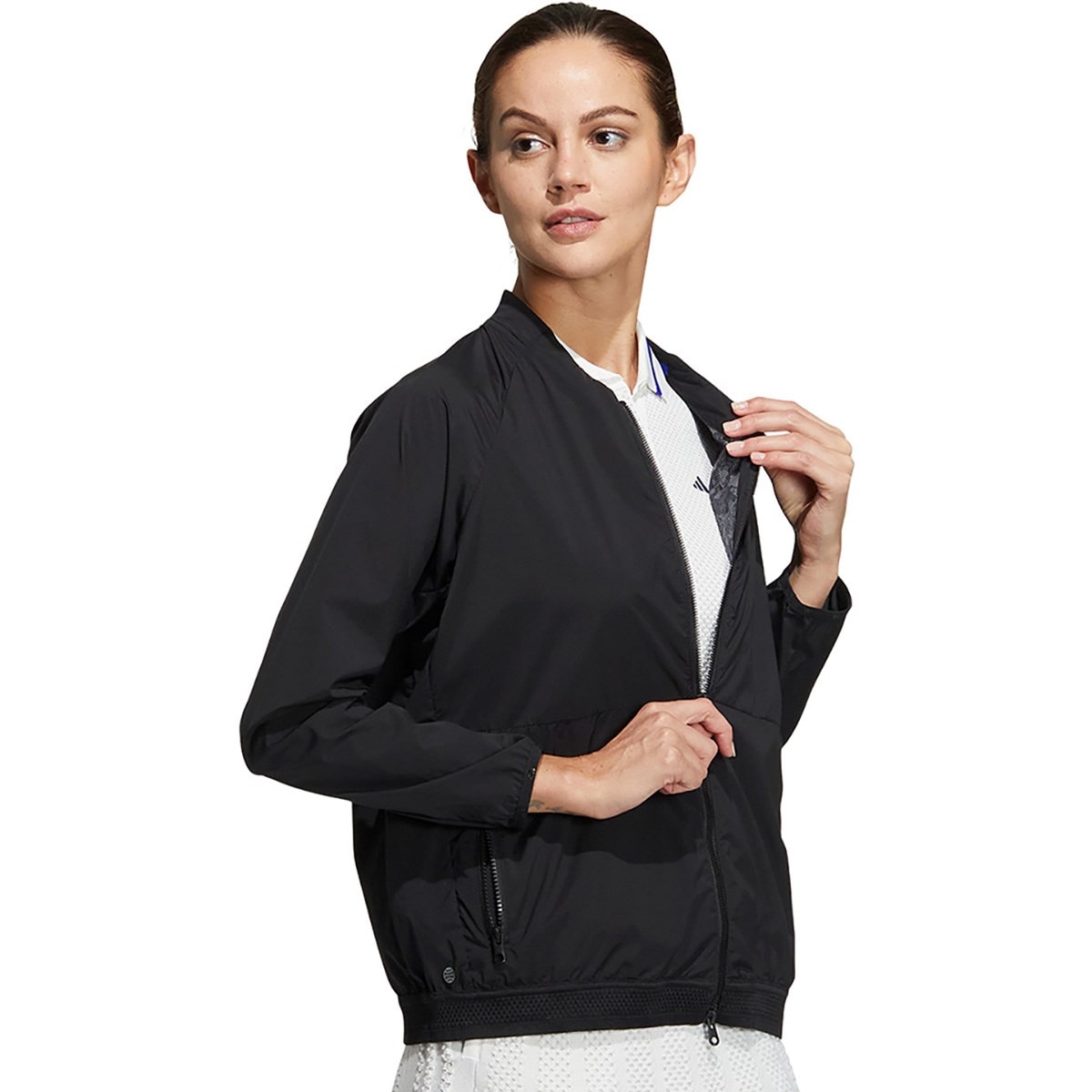 【セール・アウトレット】U365 ストレッチ クルーネック 長袖フルジップジャケット レディス(アウター(ブルゾン、ウインド、ジャケット ...