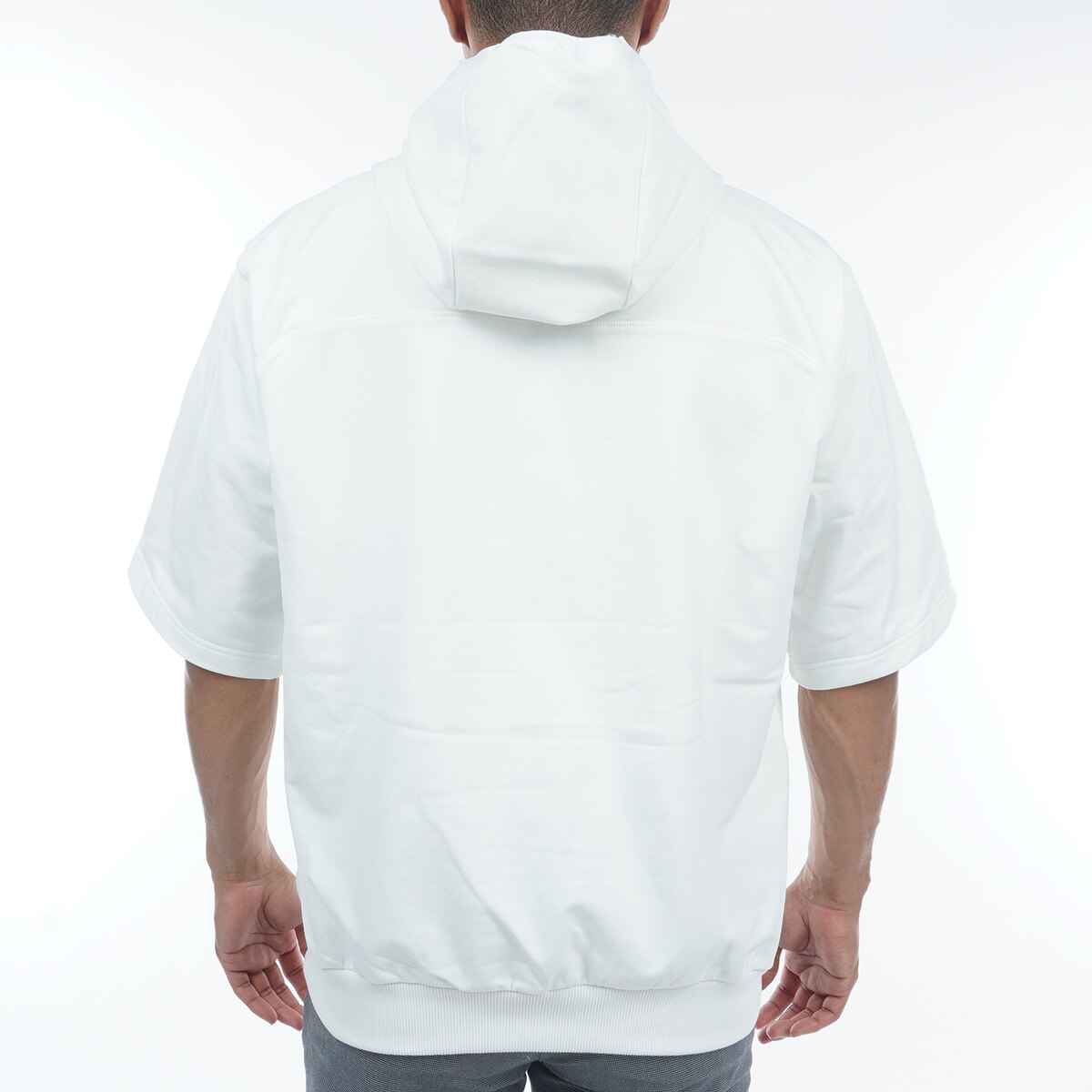 エアリーフレンチテリー ストレッチ 5分袖プルパーカー(中間着