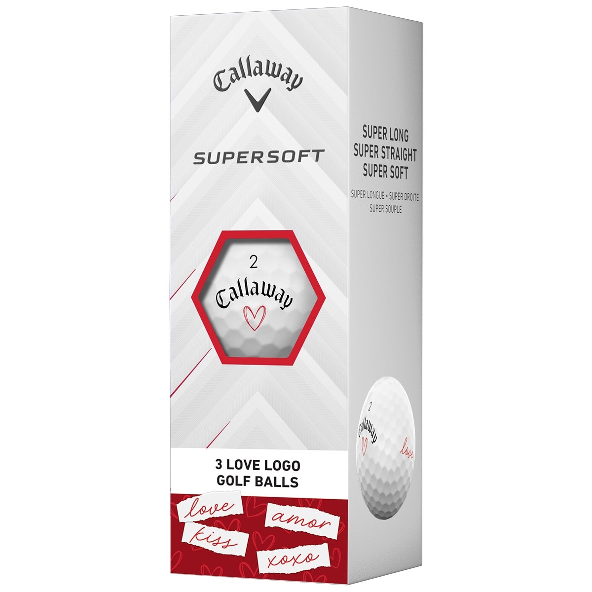 SUPERSOFT LOVE LOGO ボール(ボール（新品）)|SUPERSOFT(キャロウェイゴルフ) 64193621295の通販 ...