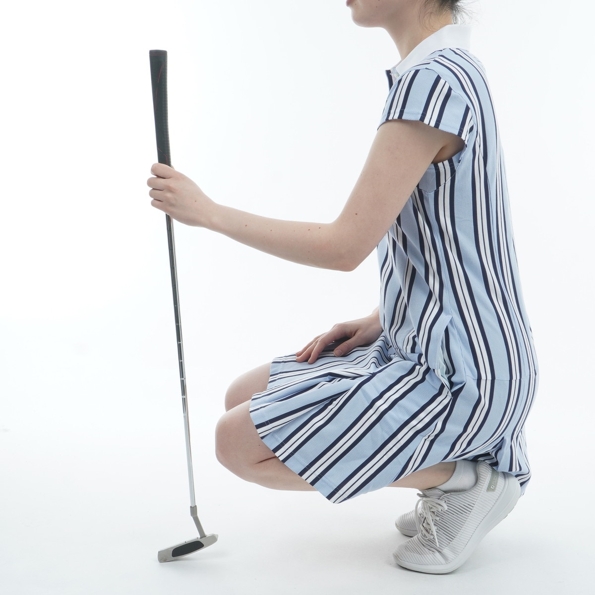 切替ボーダー 縦ストライプ使い ワンピース レディス(ワンピース 切替ボーダー 縦ストライプ使い ワンピース レディス(ワンピース