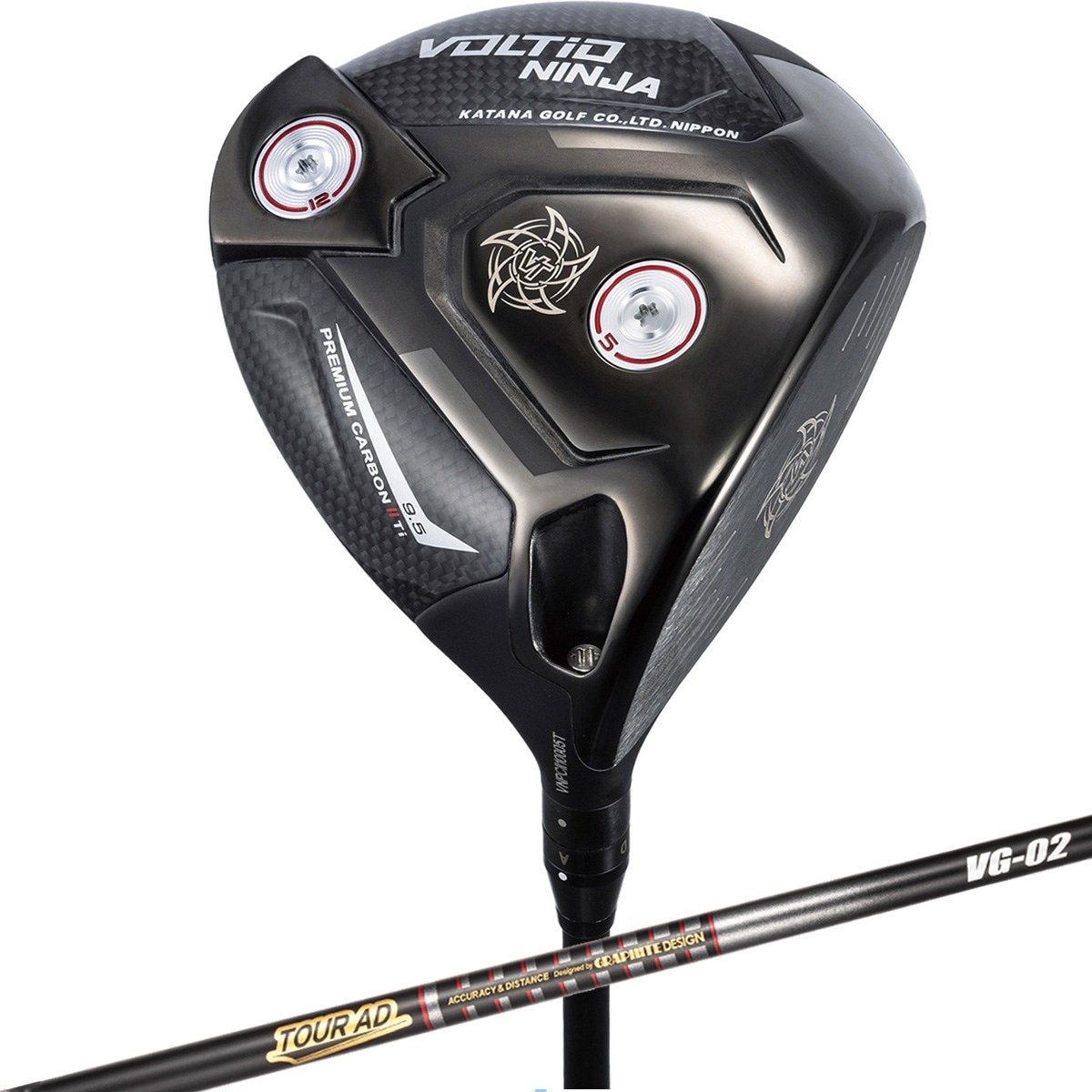 VOLTIO NINJA プレミアムカーボン II Ti ドライバー TOUR AD VG-02(ドライバー（単品）)|VOLTIO(カタナ ...