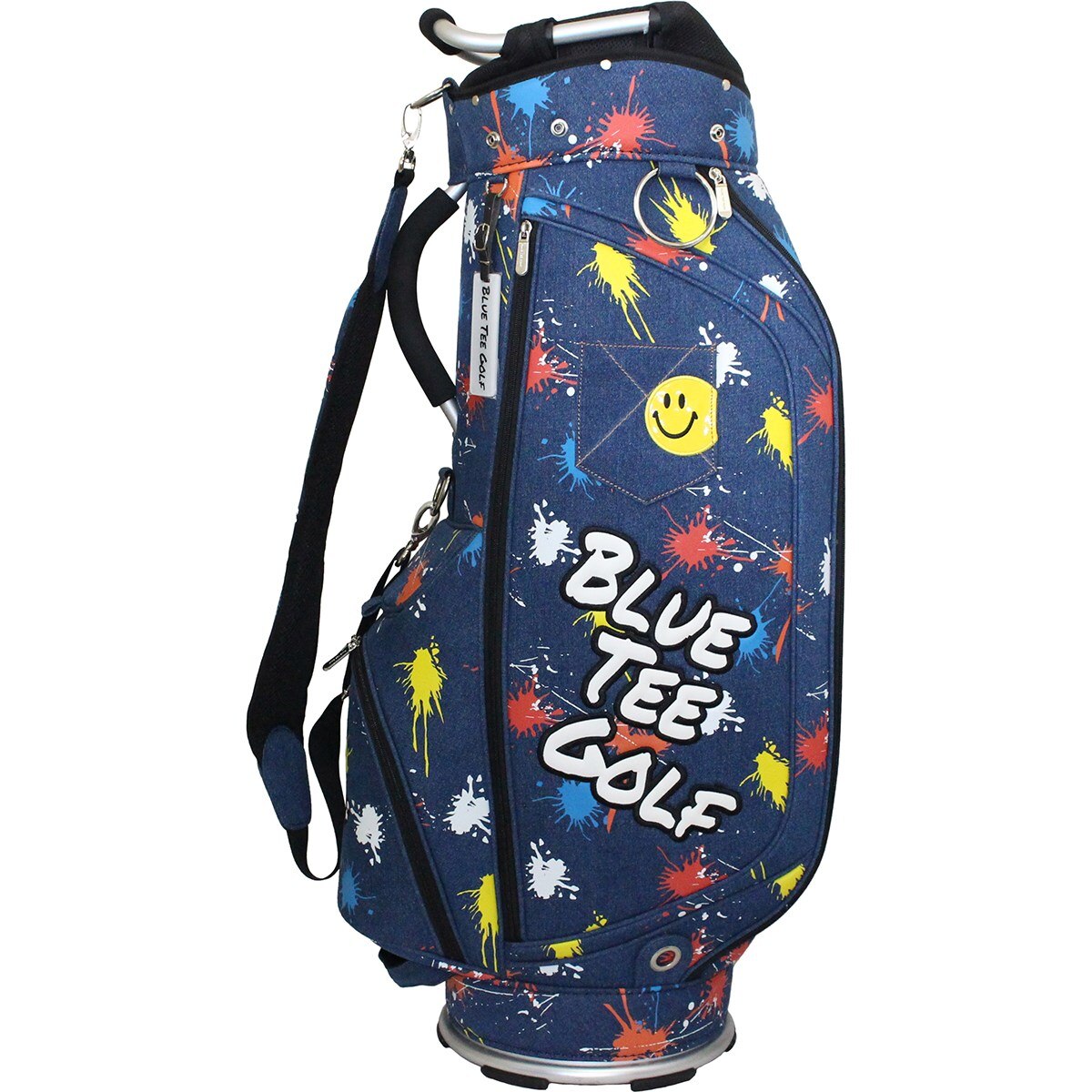 デニムペイント キャディバッグ(【男性】キャディバッグ)|BLUE TEE GOLF(ブルーティーゴルフ) CB027の通販 - GDOゴルフショップ(0000784077)