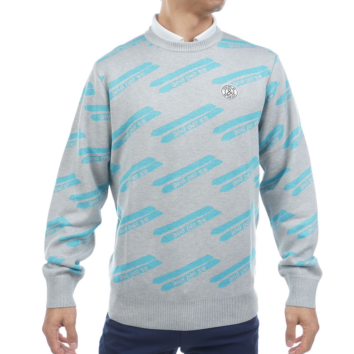 クレアニットジャカードセーター(中間着(セーター、トレーナー))|and