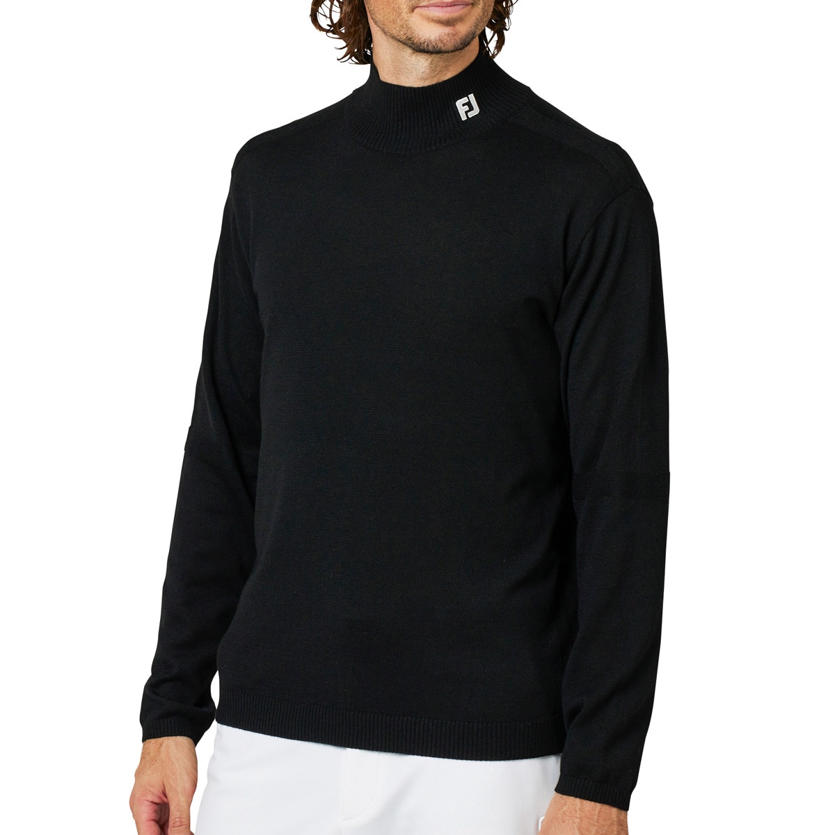 ストレッチ ハイネック長袖セーターシャツ(中間着(セーター