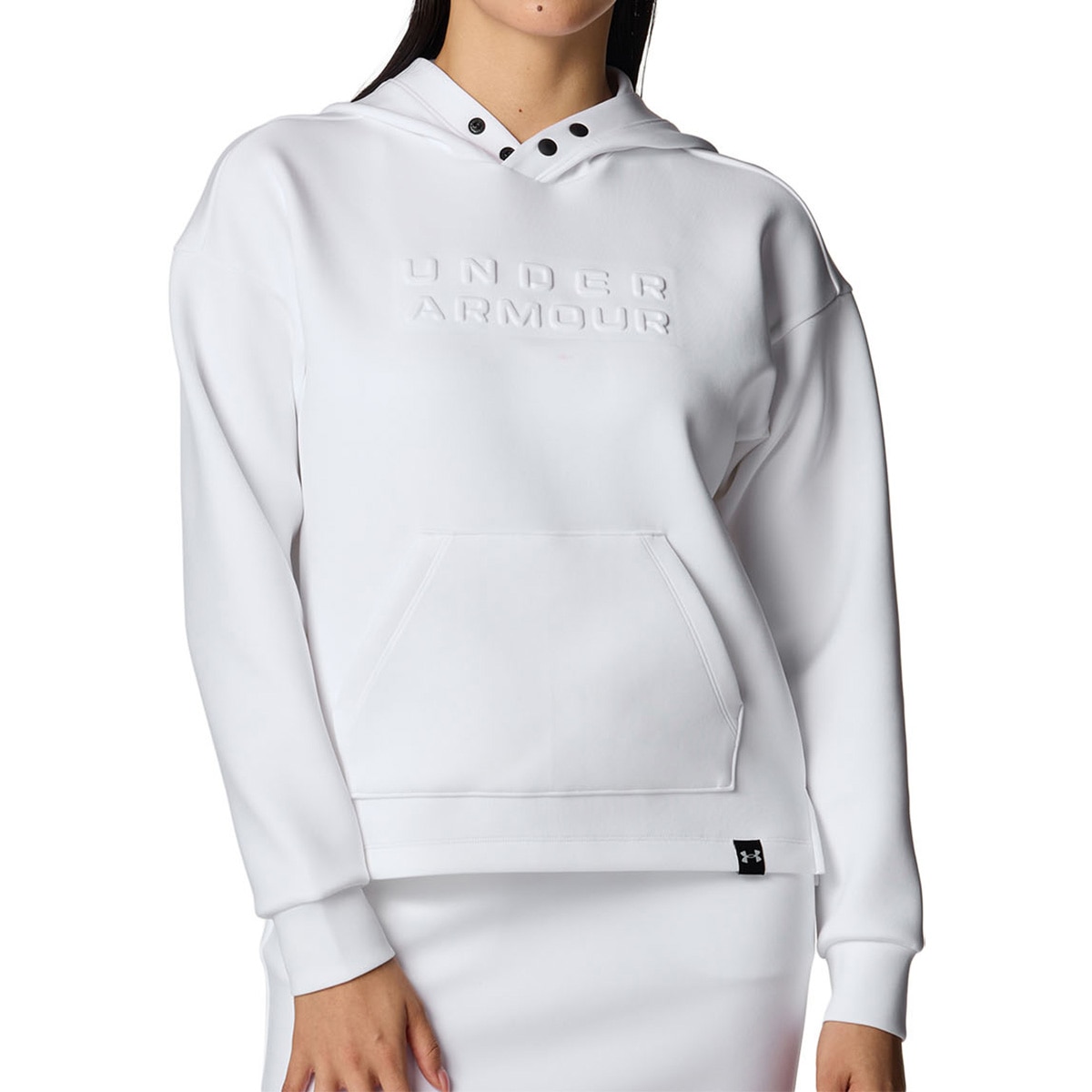 ストレッチ UA ドライブ ワードマーク 長袖フーディー レディス(中間着