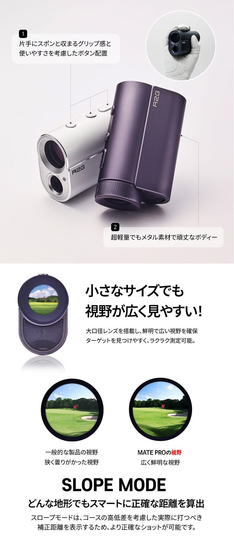 R2G MATE PRO(距離測定器)|R2G(アールツージー)の通販 - GDOゴルフショップ(0000723088)