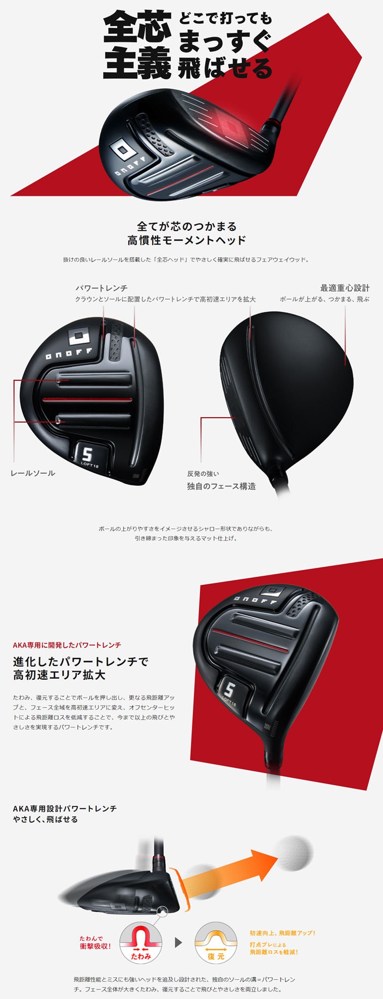 オノフ AKA フェアウェイアームズ SMOOTH KICK MP-524F(フェアウェイウッド（単品）)|AKA(オノフ)の通販 - GDO ...