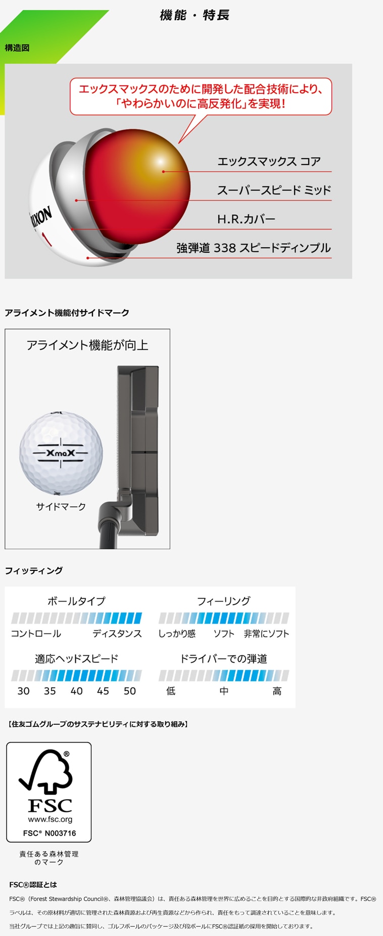 X MAX ボール(ボール（新品）)|SRIXON(ダンロップ) の通販 - GDOゴルフショップ(0000738960)